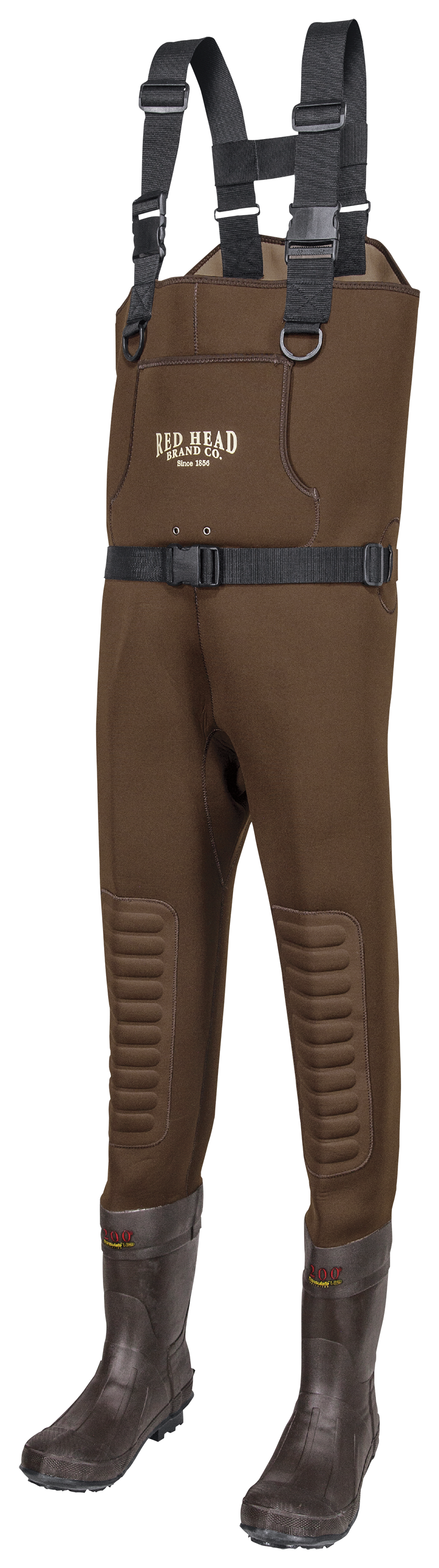 RedHead Classic Series II Brown Neoprene Boot-Foot Waders for Men ...
